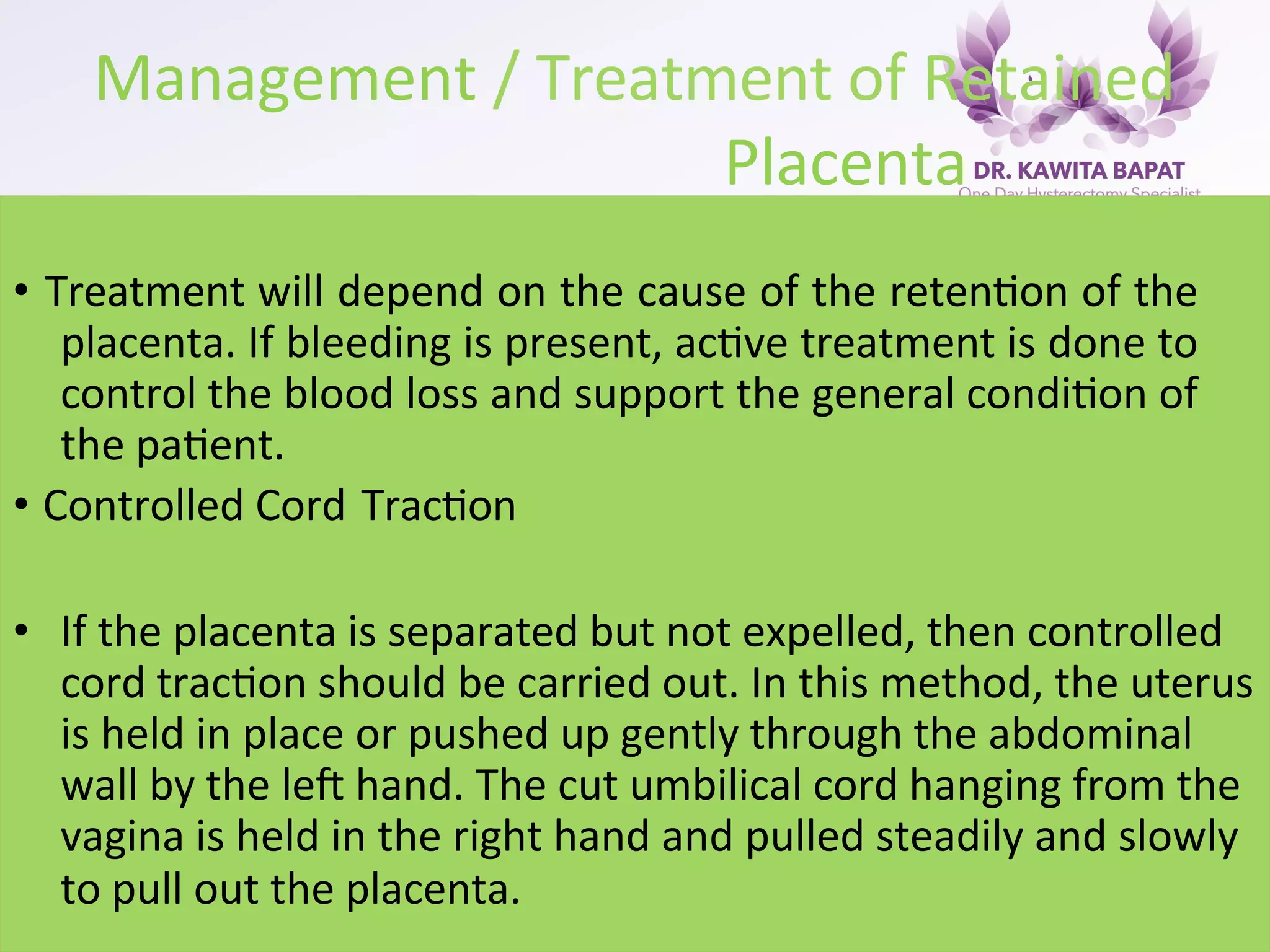 Retained placenta | PDF
