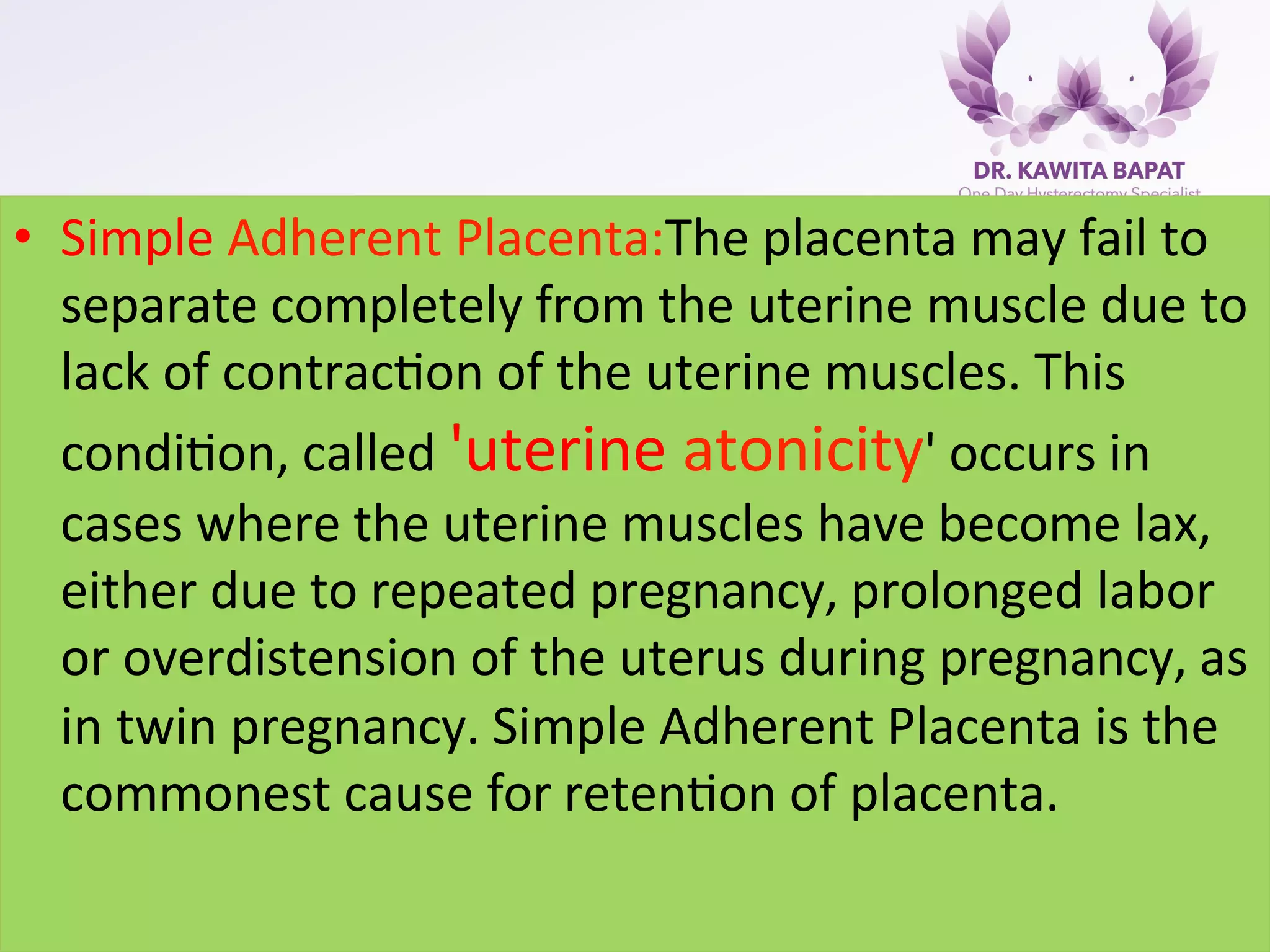 Retained placenta | PDF