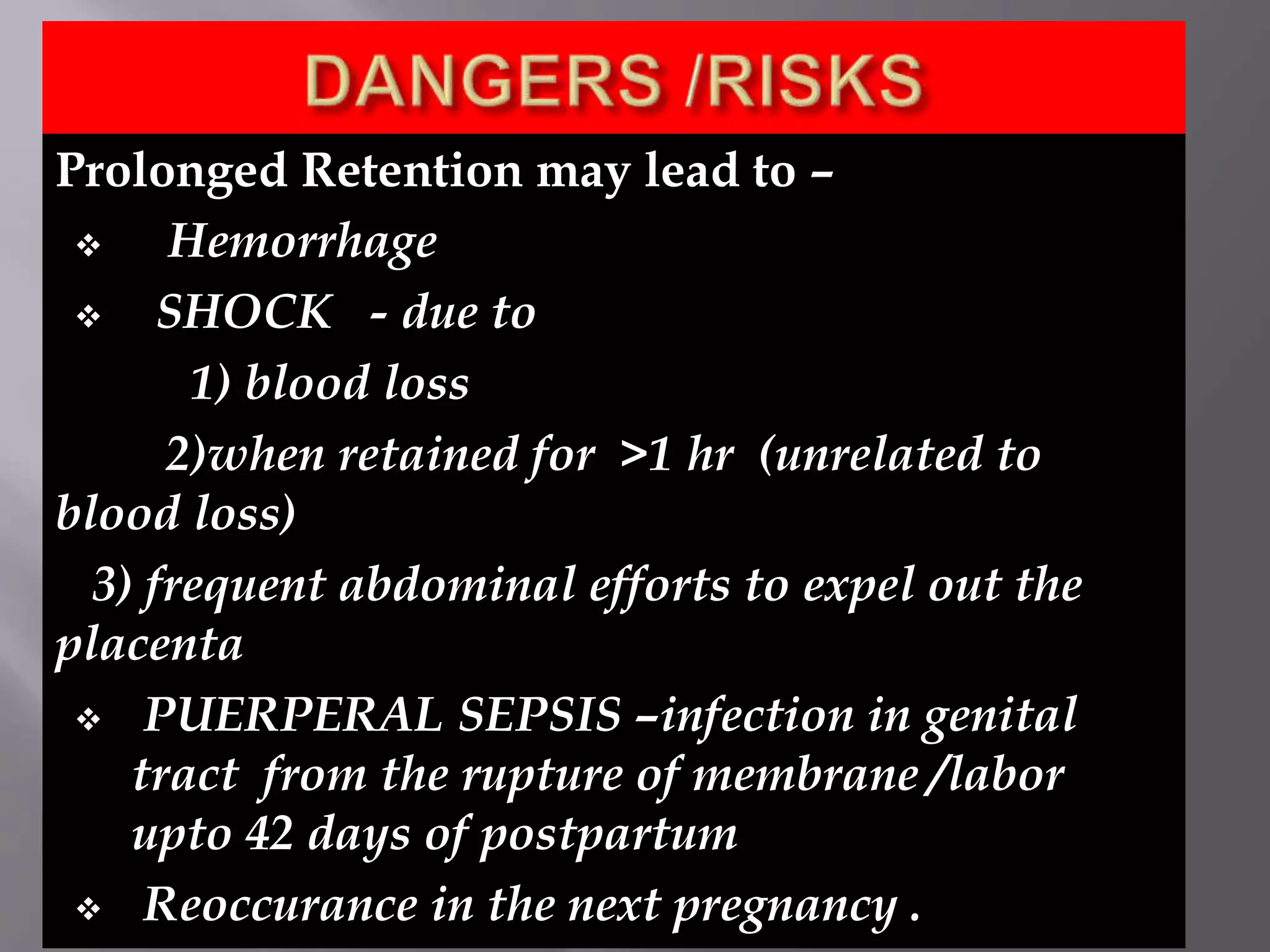 Retained placenta | PPTX
