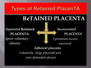 Retained placenta | PPTX