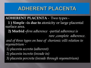 Retained placenta | PPTX