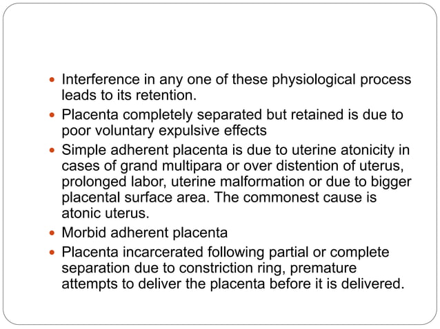 RETAINED PLACENTA.pptx for nursing students | PPTX
