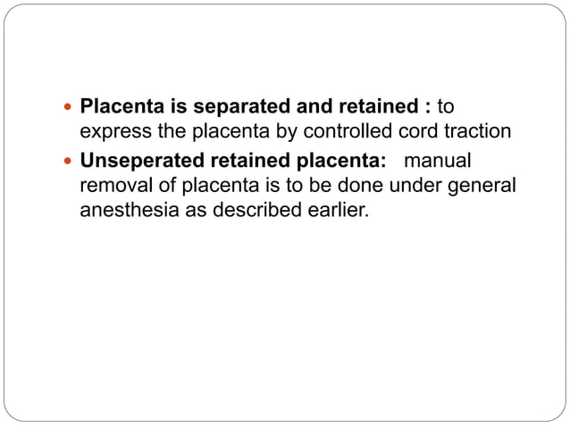 RETAINED PLACENTA.pptx for nursing students | PPTX