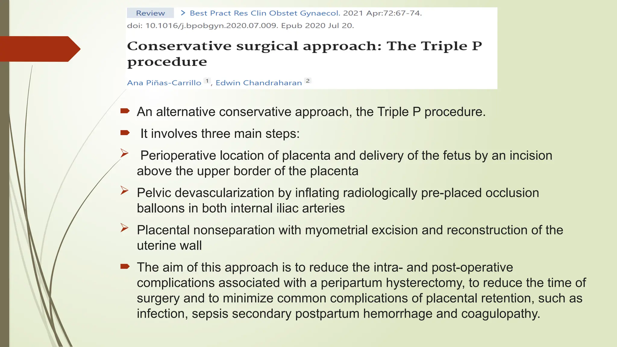 RETAINED PLACENTA - management and pptx | PPTX