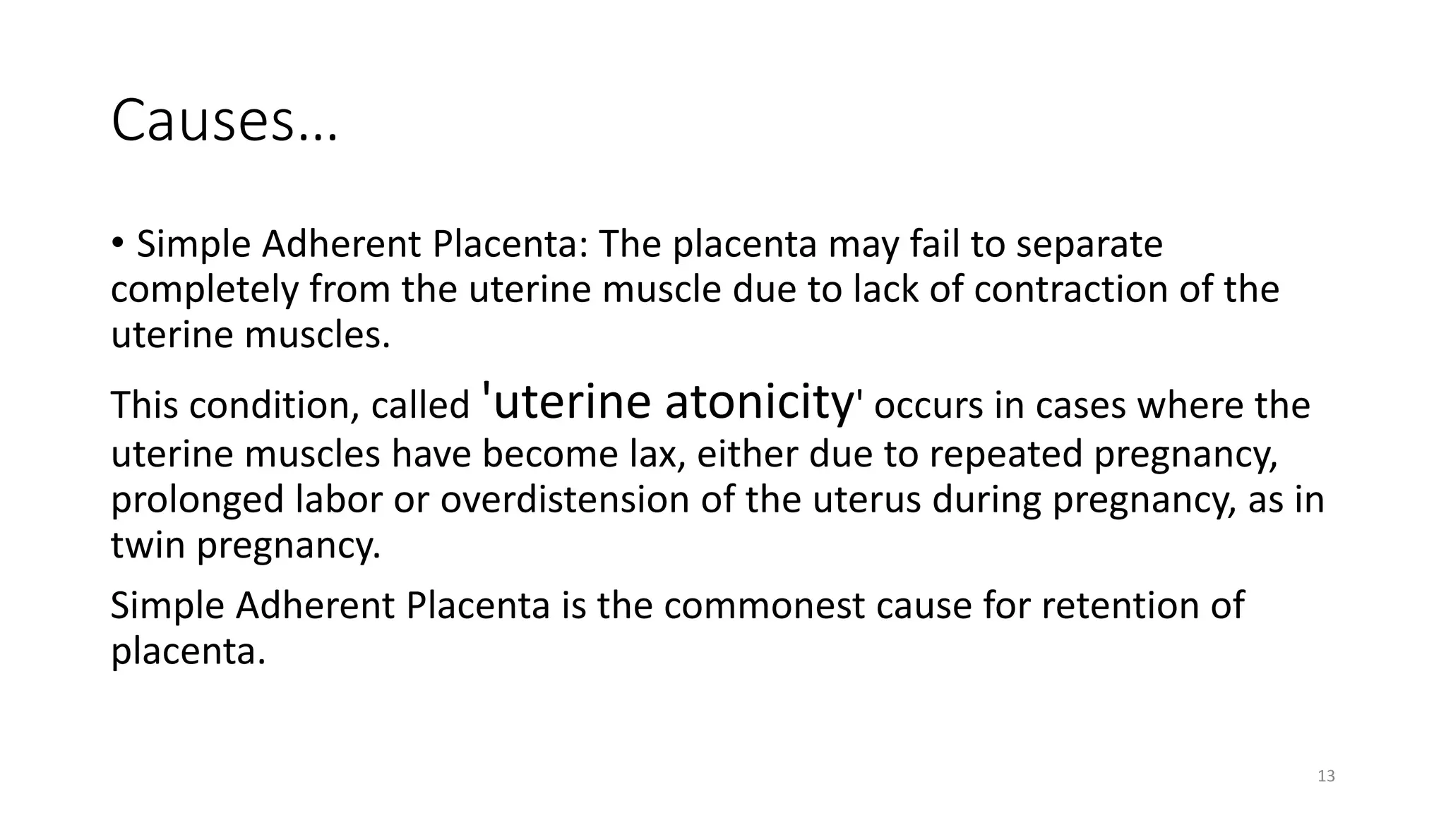 Retained placenta | PPTX