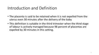 Retained placenta | PPTX