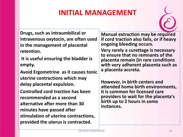 Retained placenta by dr alka mukherjee & dr apurva mukherjee | PPTX ...