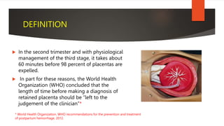 retained placenta complications and implications | PPT
