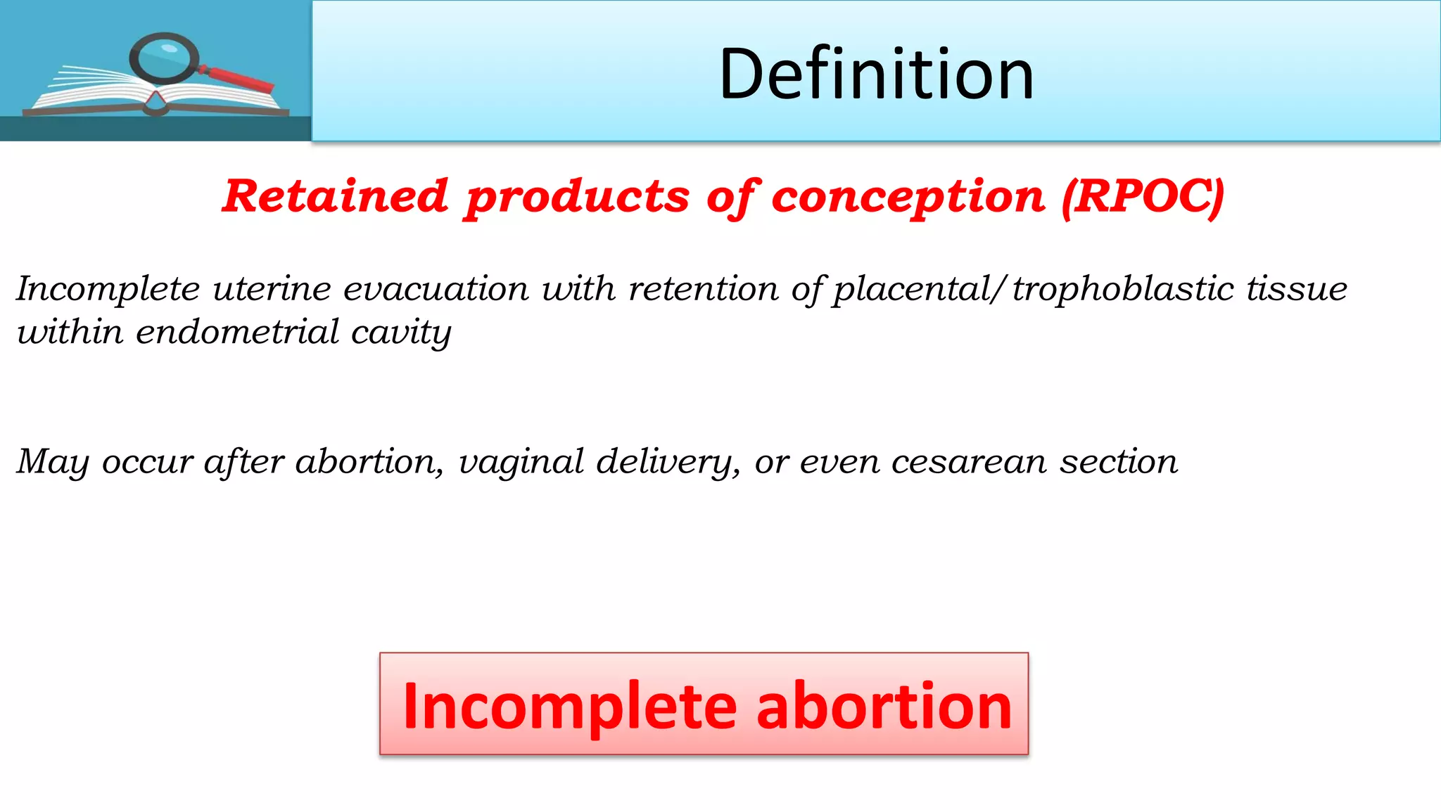 Retained products of conception dr.mohamed Soliman | PDF