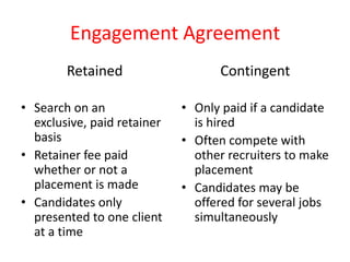The Pros and Cons of Retained and Contingent Recruiting | PPTX