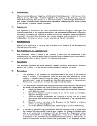 Retainership agreement mr.ankit | PDF