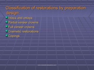 Retainers in fpd/dental courses | PPT