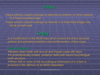 Retainers in fpd/dental courses | PPT