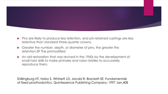 Retainers in FPD (FIXED PARTIAL DENTURES) PDF copy | PDF | Dental ...