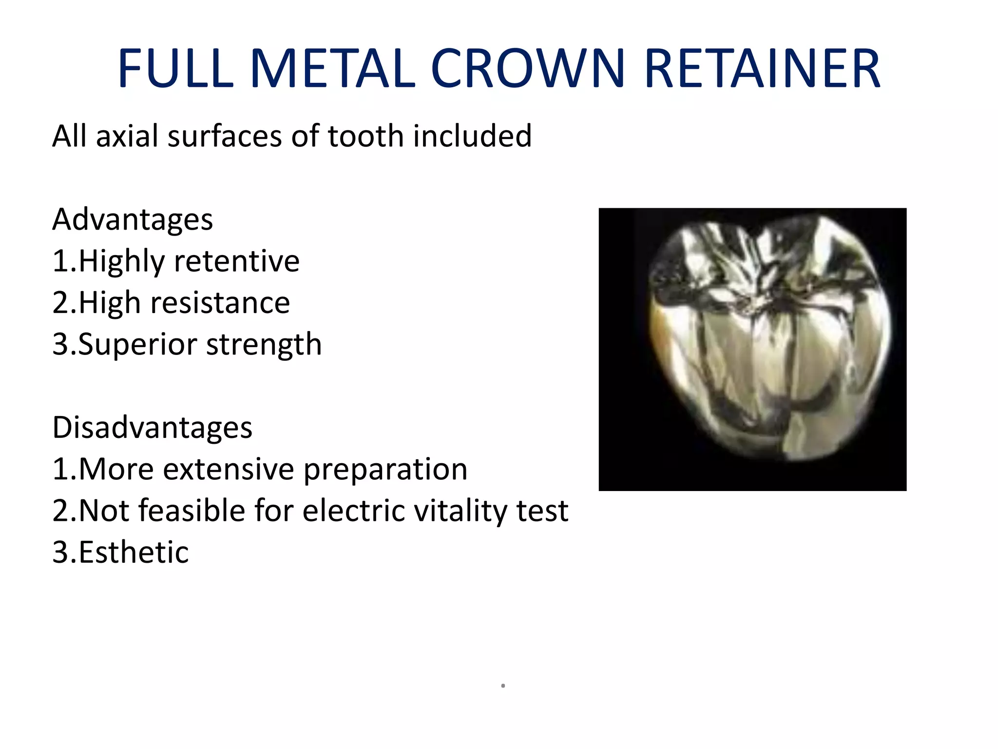 Retainers in fpd | PPT