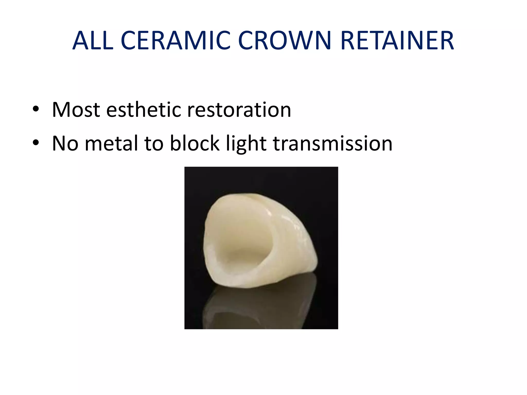 Retainers in fpd | PPT