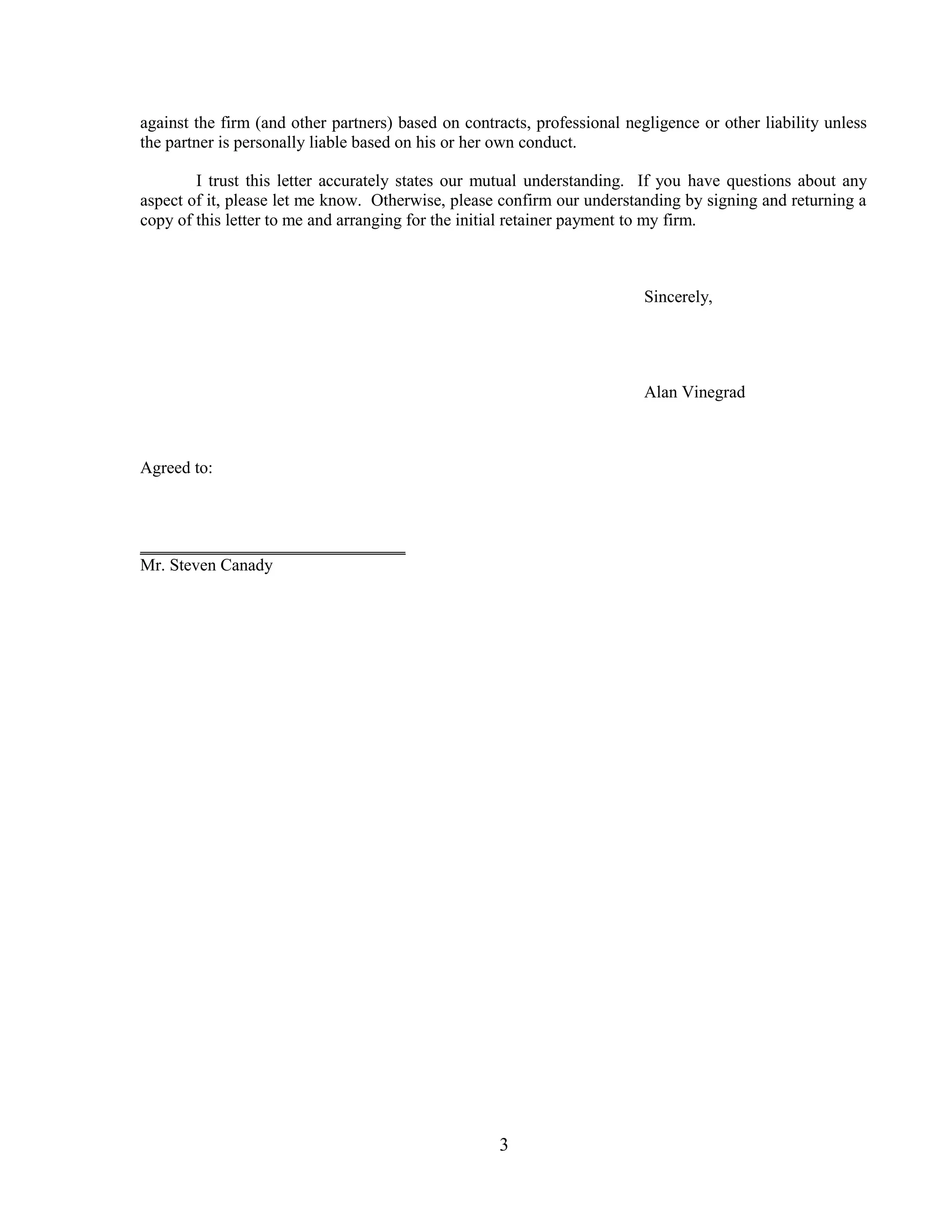 Retainer (steven canady) | DOC