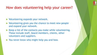 Retaining and supporting volunteers | PPTX | Careers
