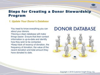 Retaining Donors — The Importance of Donor Stewardship | PPT | Non-Profit Organizations | Industries
