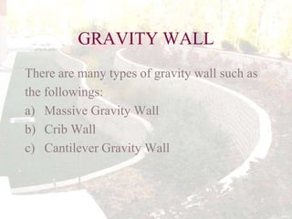 Retaining wall | PPTX