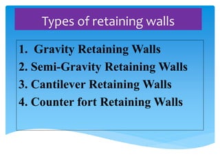 Retaining walls | PPTX