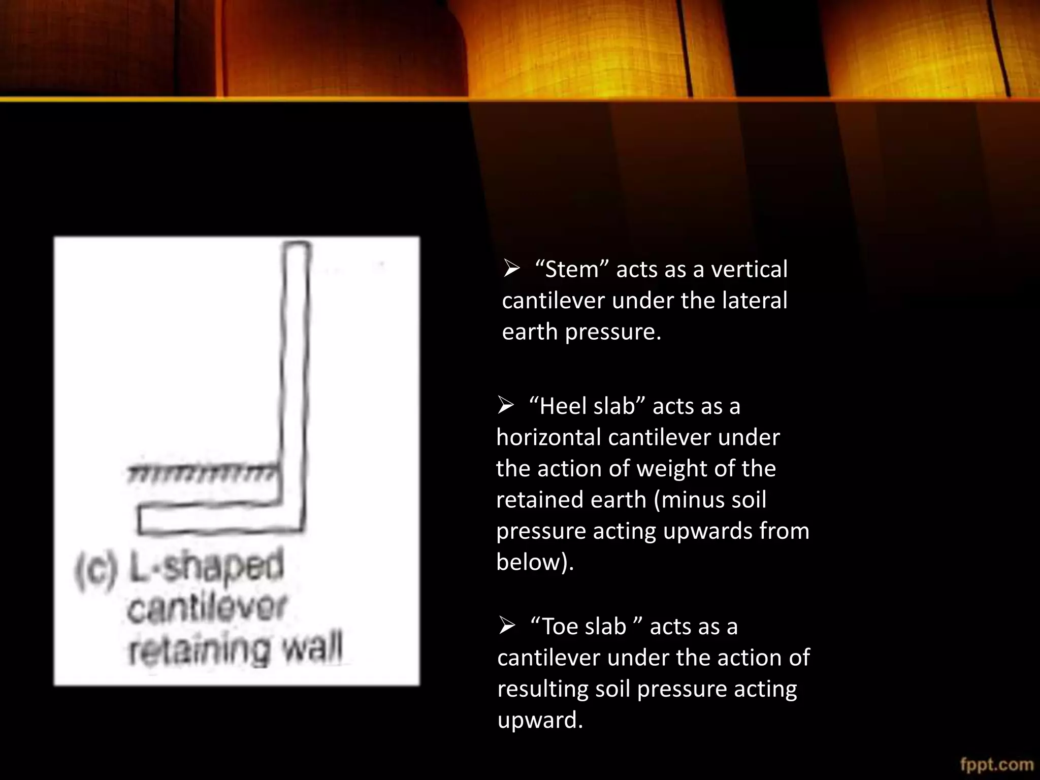 Retaining wall ppt Final year Civil ENGINEERING | PPTX