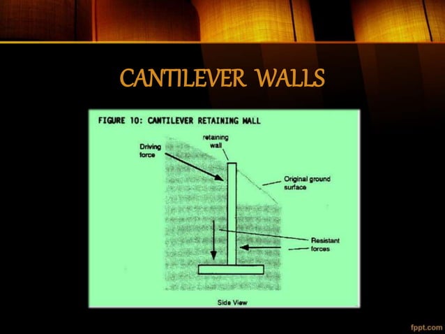 Retaining wall ppt Final year Civil ENGINEERING | PPTX | Geology | Science