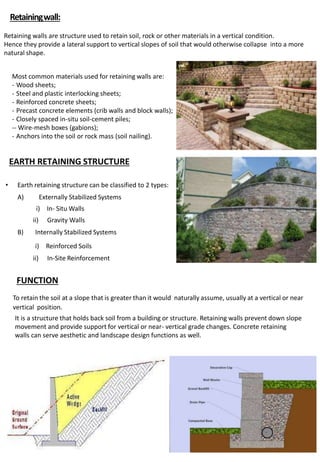 Retaining wall | PPTX