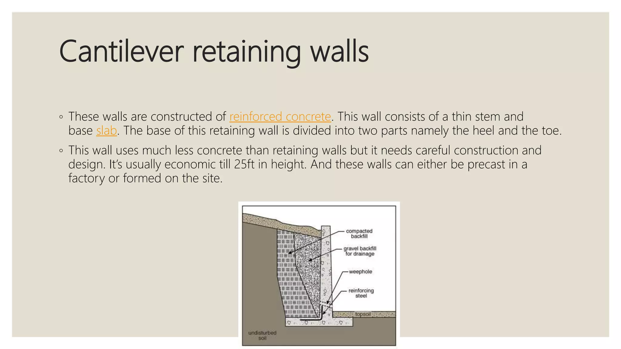 Retaining wall | PPTX