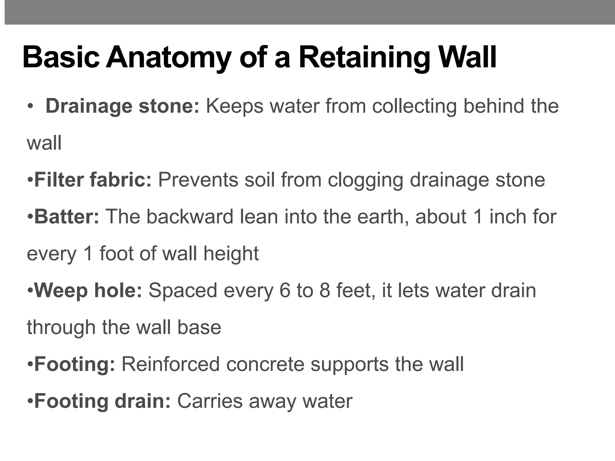 Retaining wall | PPTX
