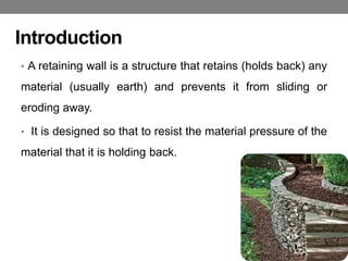 Retaining wall | PPTX