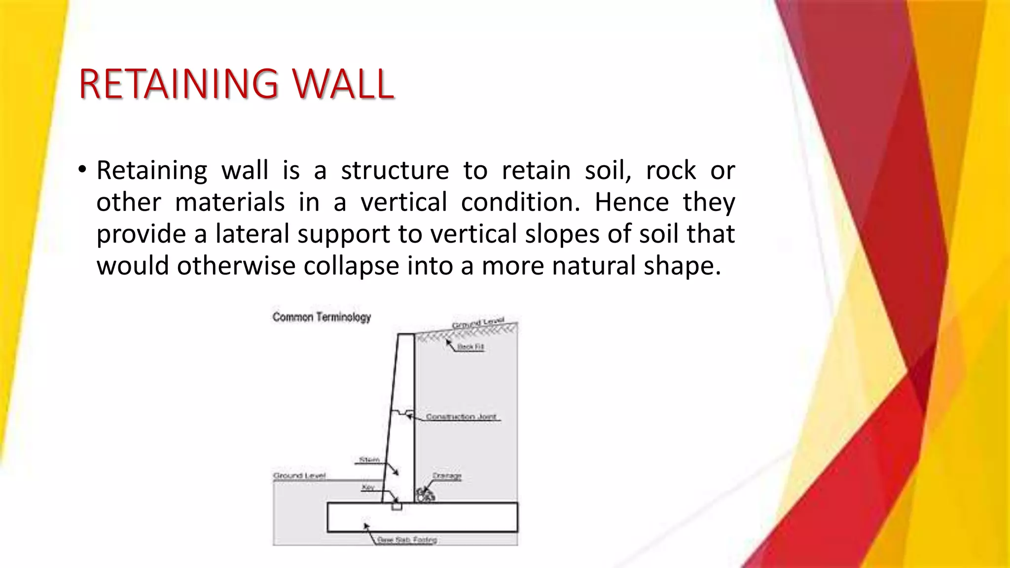 Retaining wall - design of reinforced concrete structure | PPTX