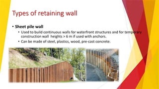 Retaining wall - design of reinforced concrete structure | PPTX