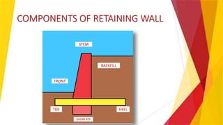 Retaining wall - design of reinforced concrete structure | PPTX