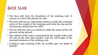 Retaining wall - design of reinforced concrete structure | PPTX
