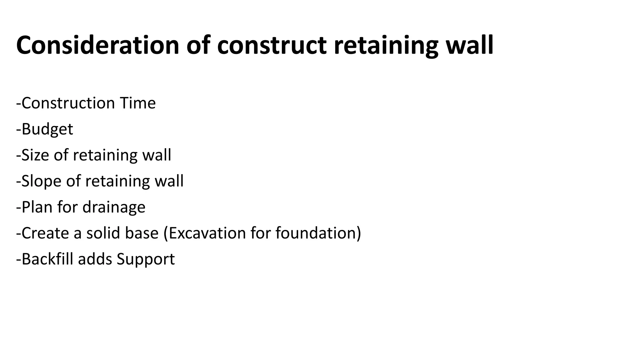 Retaining wall (1) | PPTX