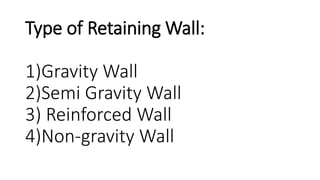 Retaining wall (1) | PPTX
