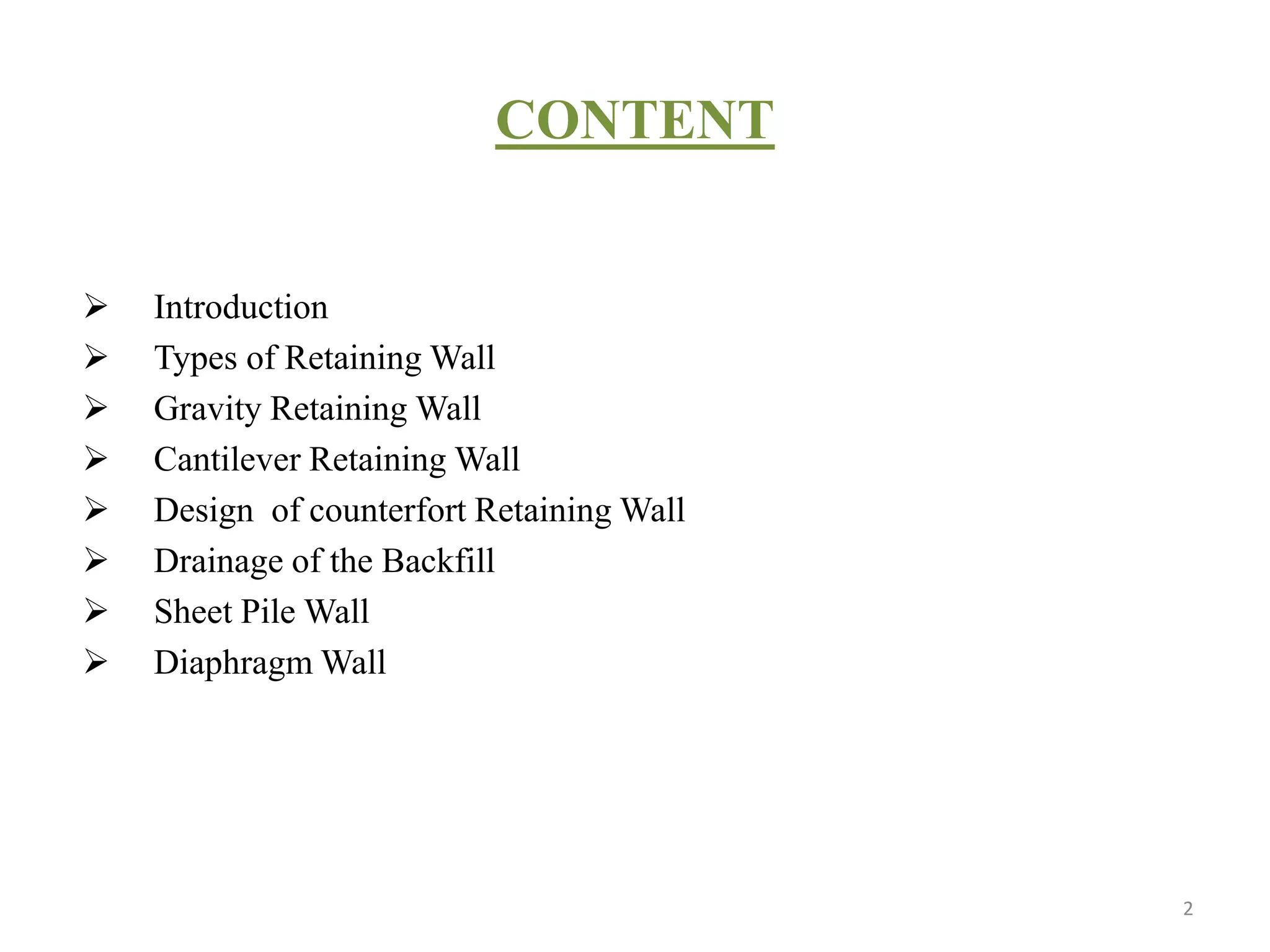 Retaining wall | PPTX