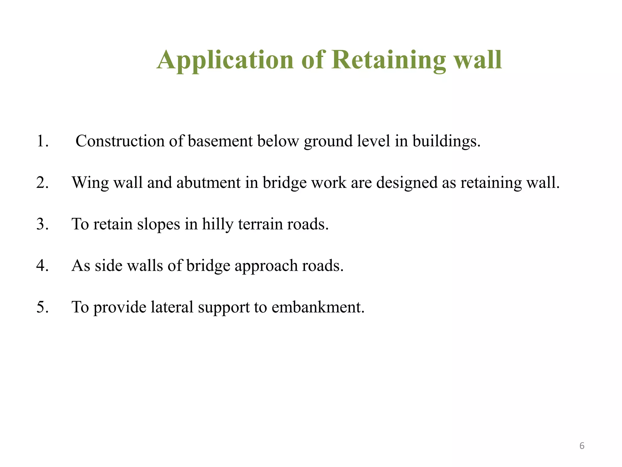 Retaining wall | PPTX
