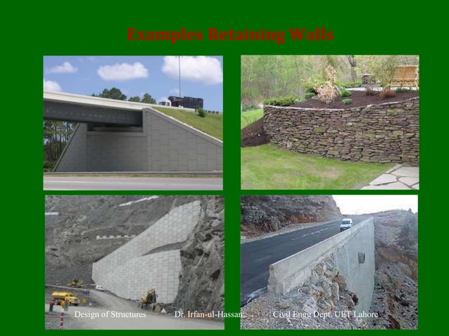LECTURE: DESIGN OF RETAINING WALL PART-1 | PPT | Civil Engineering ...