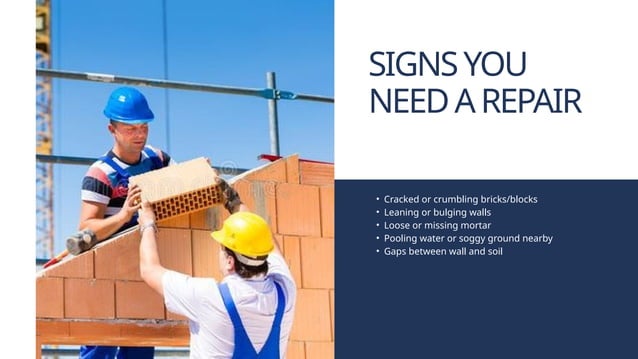 Retaining Wall Repairs in Brisbane by Bricklayer Cleveland.pptx