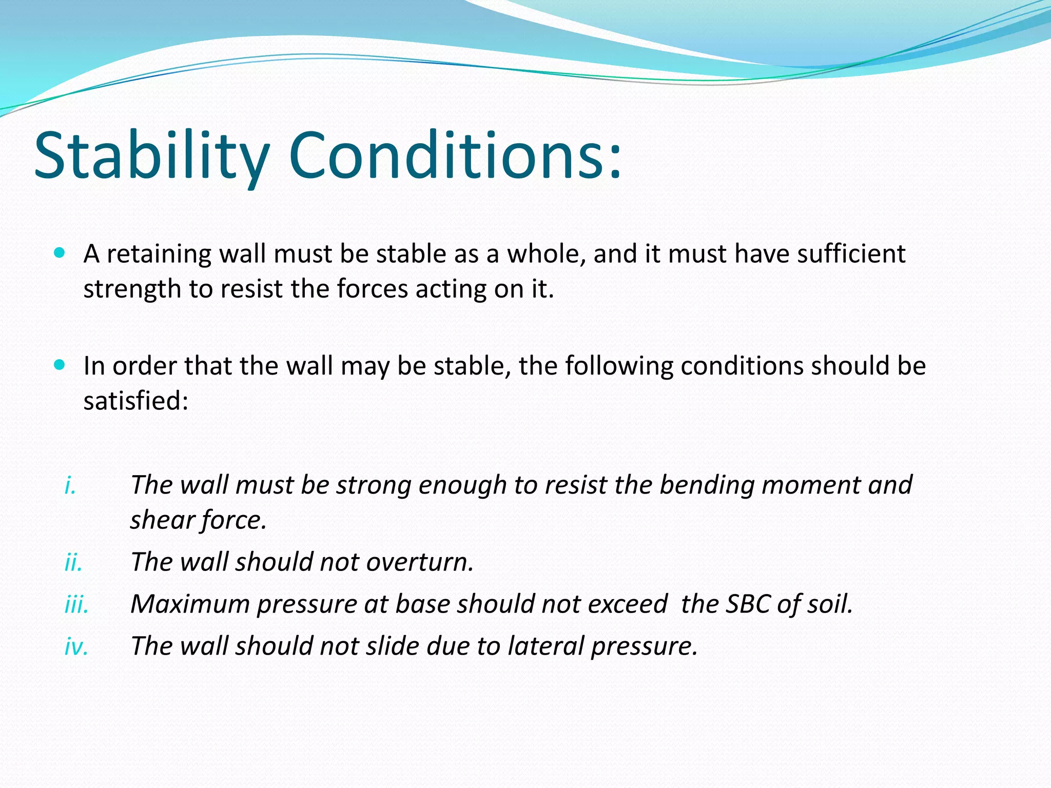Retaining walls | PPTX