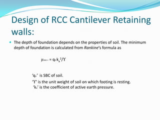 Retaining walls | PPTX