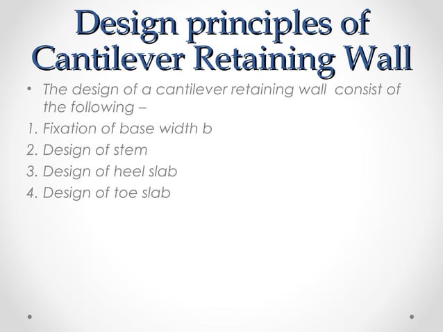 Retaining walls | PPT