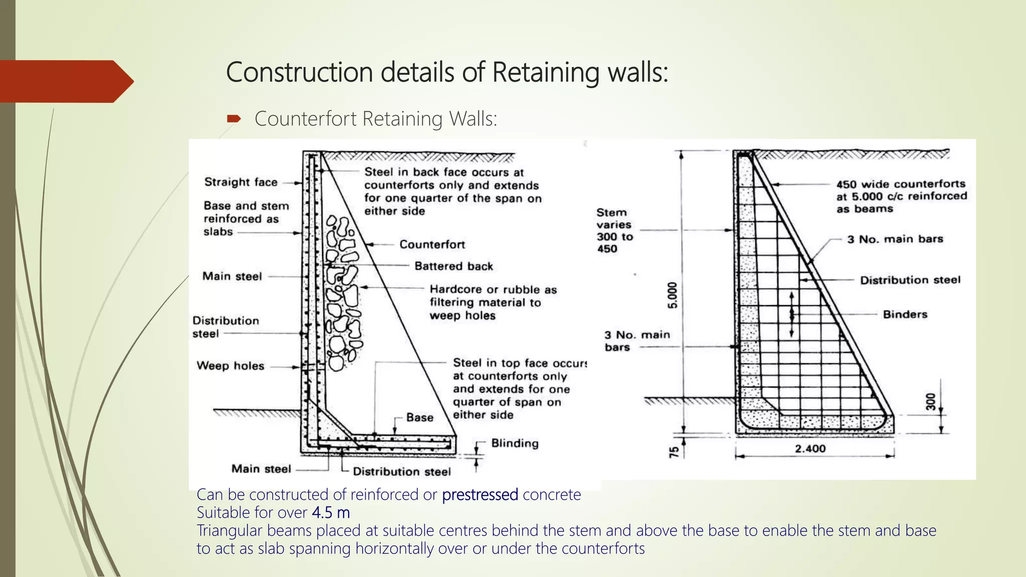 Retaining walls | PPTX