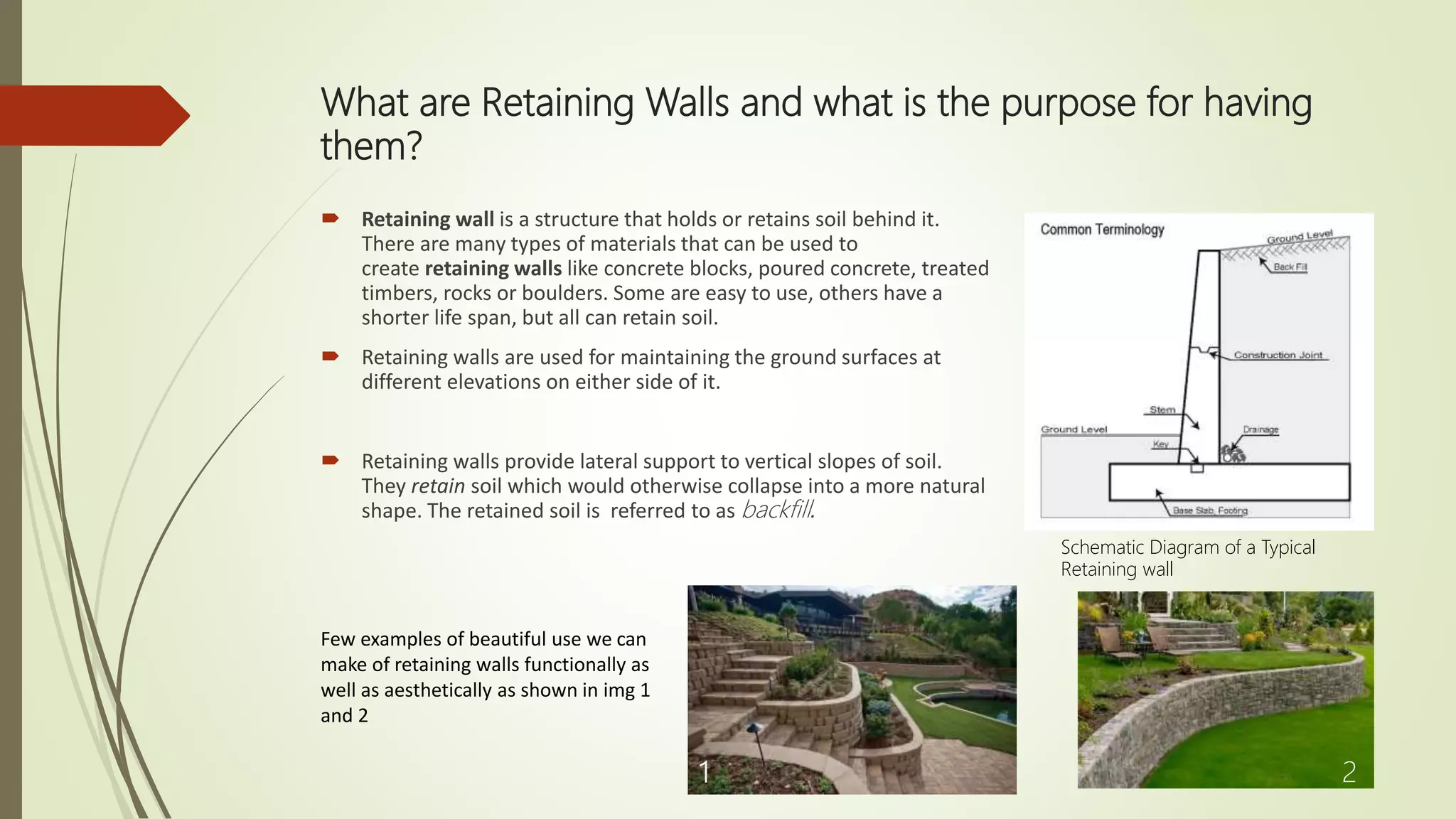 Retaining walls | PPTX