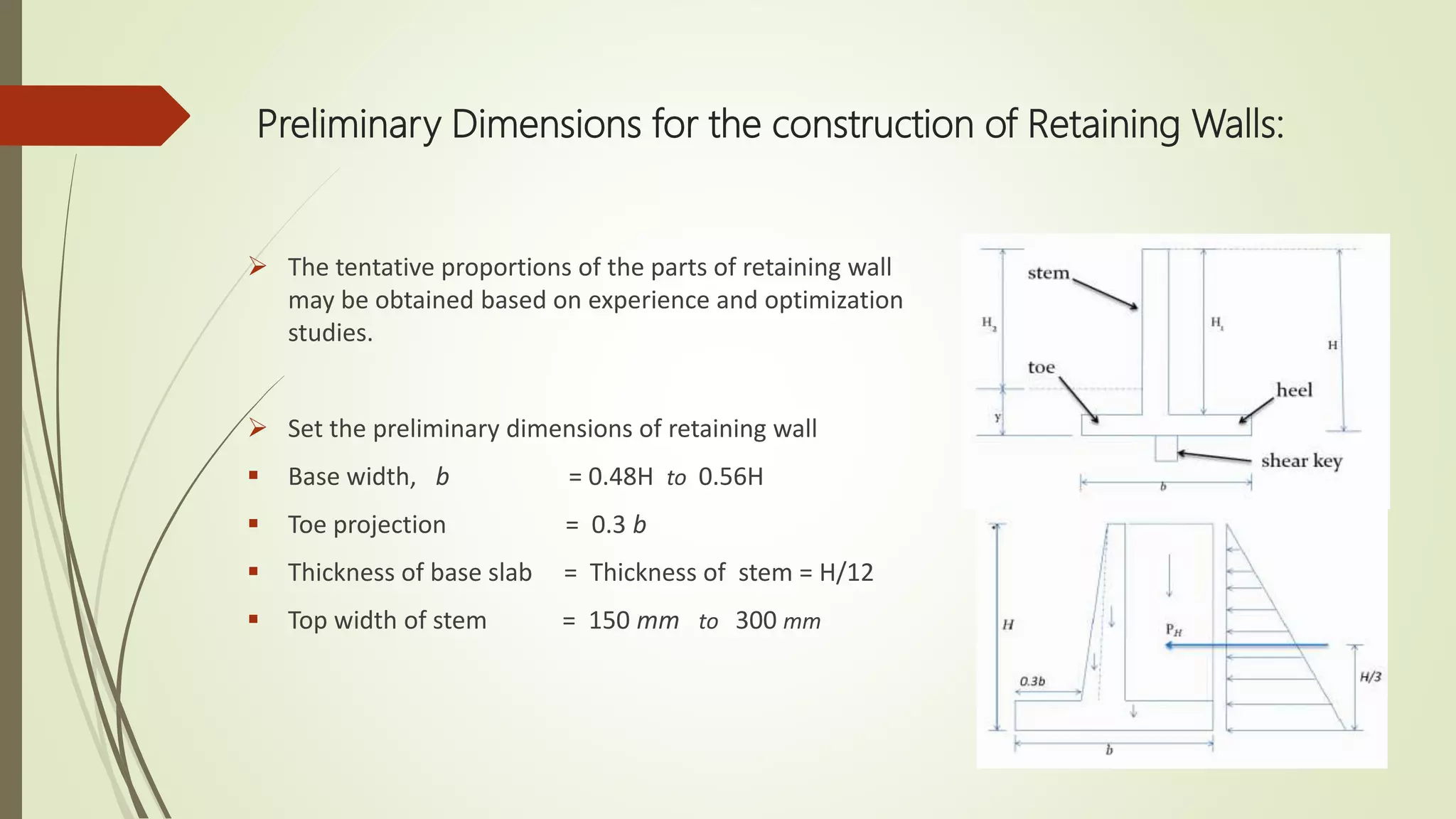 Retaining walls | PPTX