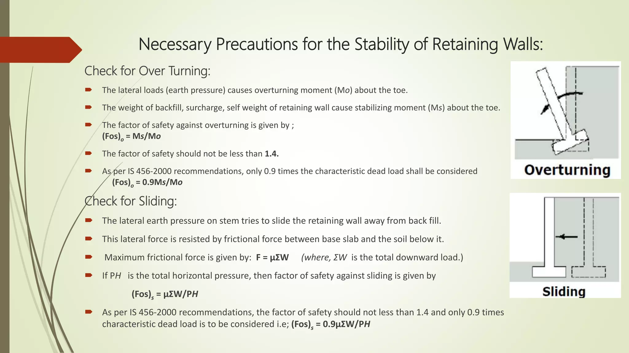 Retaining walls | PPTX