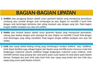 Retakan dan lipatan pada pristiwa Geologi dasar | PPTX
