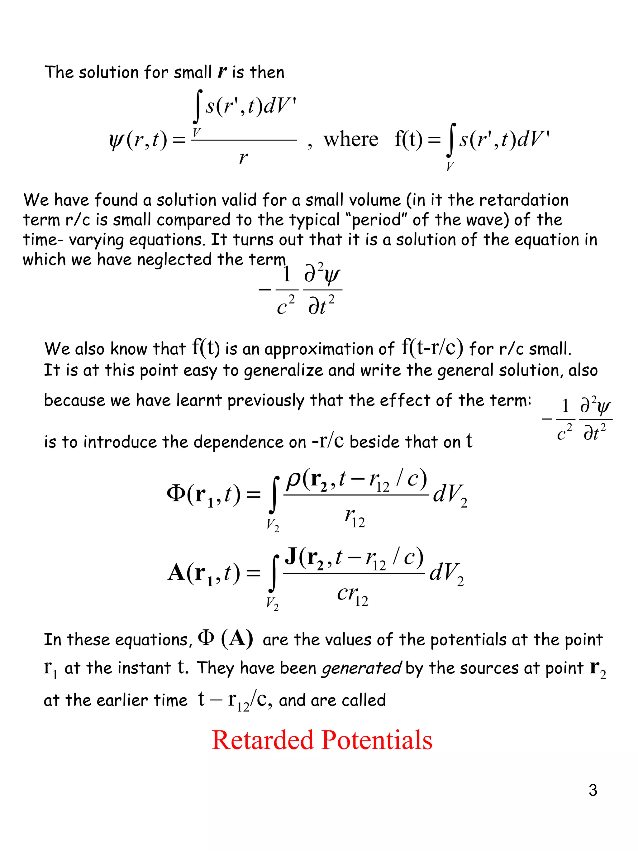 Retarded potential | PPT